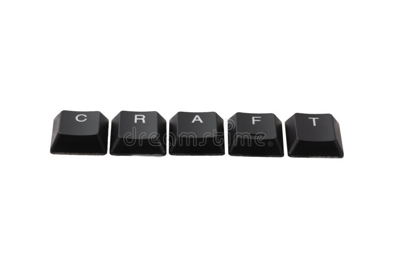 Word Craft Written on Keyboard Stock Photo - Image of keys, type: 172108648