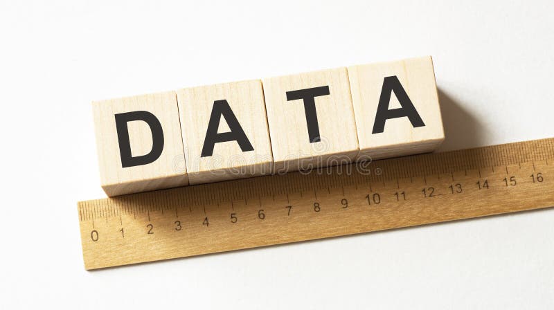 Word Data Made with Wood Building Blocks Stock Image - Image of ...