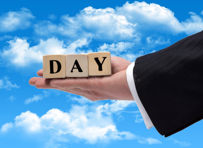Word day as a concept stock photo. Image of letters, phrase - 87692960