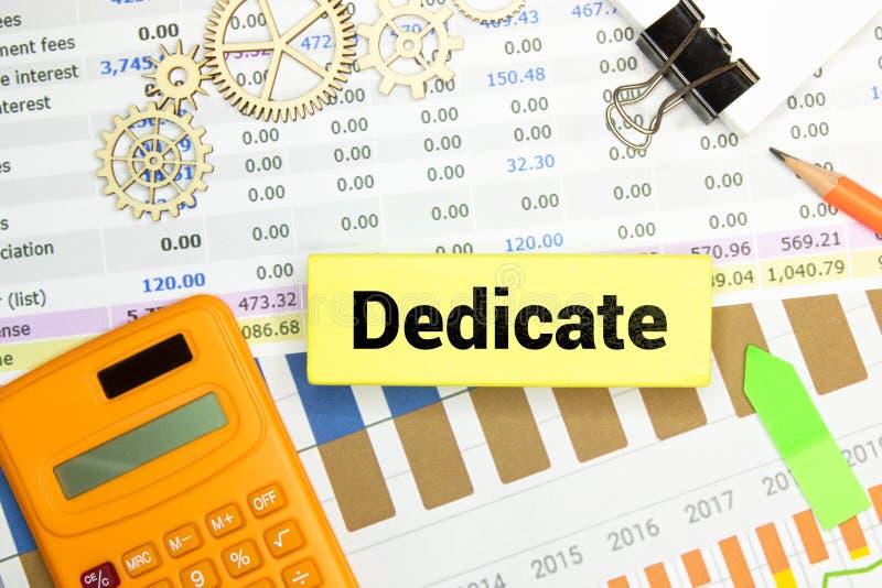 Word Dedicate on a Row of Wooden Blocks. Devotion Dedication Love Concept Stock Photo - Image of ...