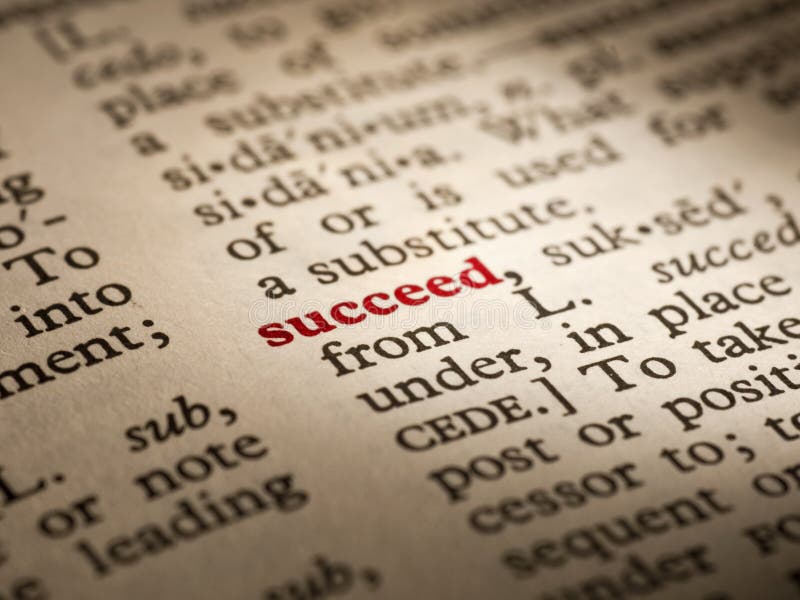 Word definition succeed stock image. Image of success - 9478295