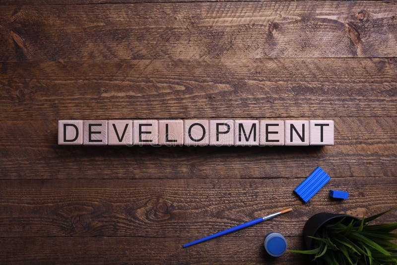 Word Development Wooden Cubes, Blocks on the Subject of Education ...