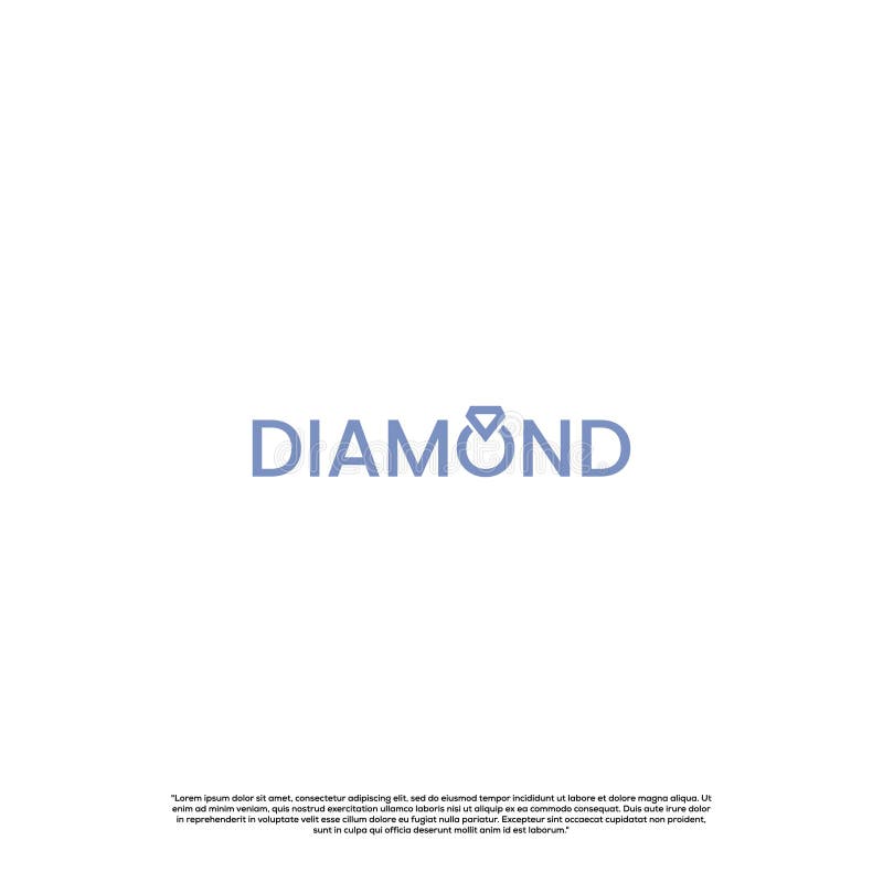 The Word Diamond, with a Diamond Icon on the Letter O that Forms Like a ...
