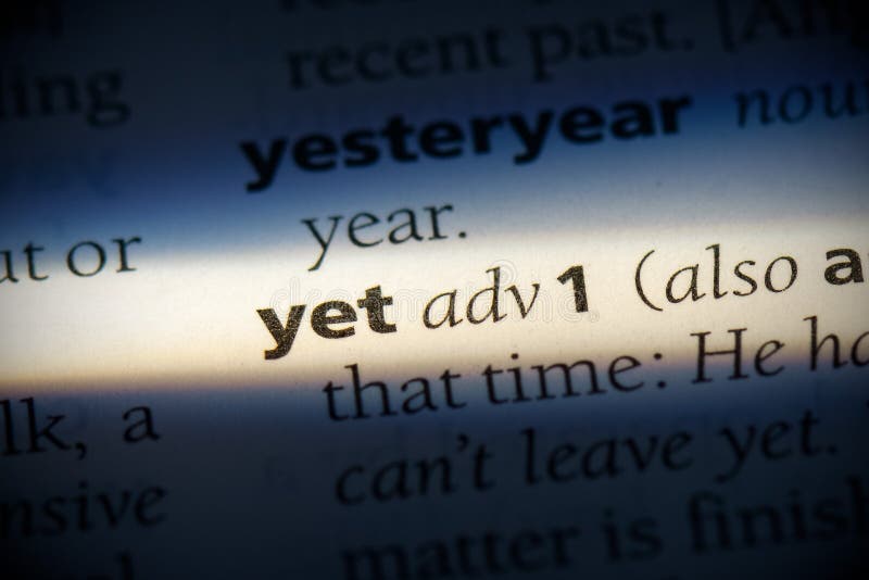 Yet stock image. Image of reference, highlight, english - 161576177