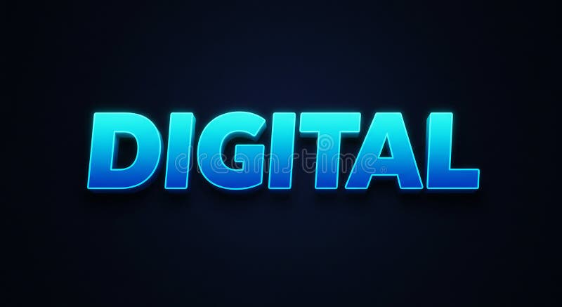 The Word "DIGITAL" is Depicted in Bold, Uppercase Letters, Featuring a ...