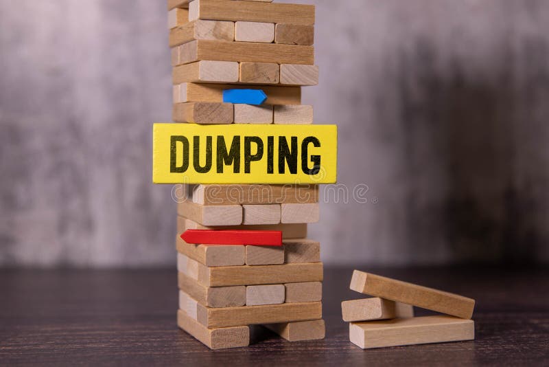 Word DUMPING on torn paper stock image. Image of typography - 313468903