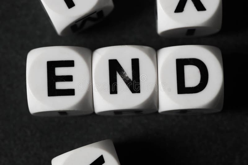 The word End stock image. Image of sign, read, background - 15597931