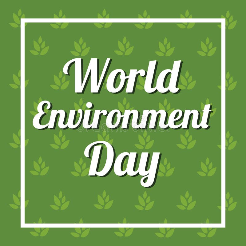 Word Environment Day Poster Tree Stock Vector - Illustration of protect ...