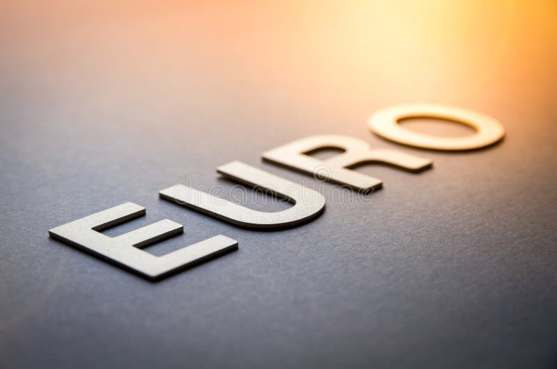 Euro Written with Coal stock image. Image of hand, writing - 15793169