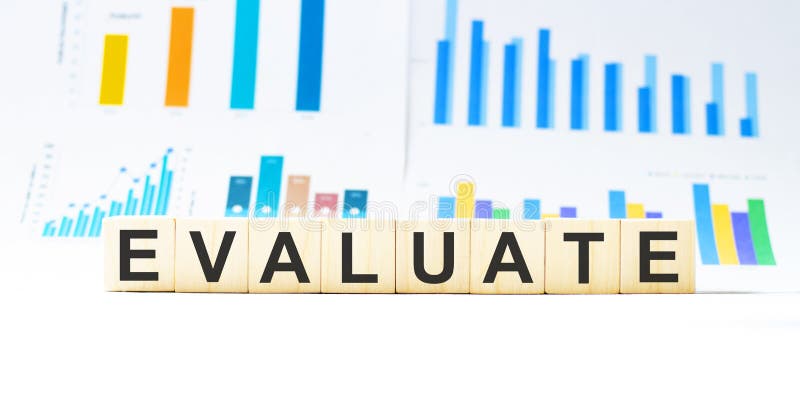 The Word Evaluate Appearing Behind Torn Paper Stock Photo - Image of ...