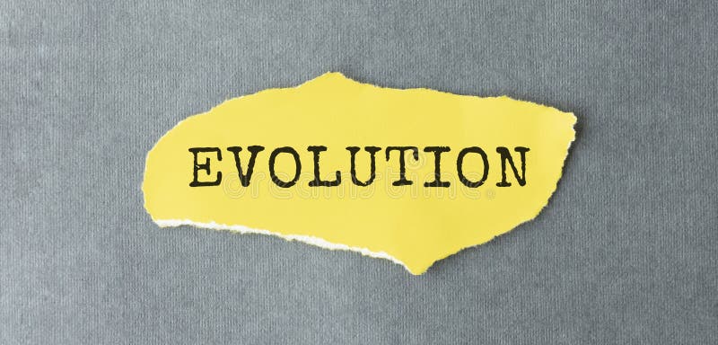 The word EVOLUTION stock photo. Image of evolve, devolution - 143829508