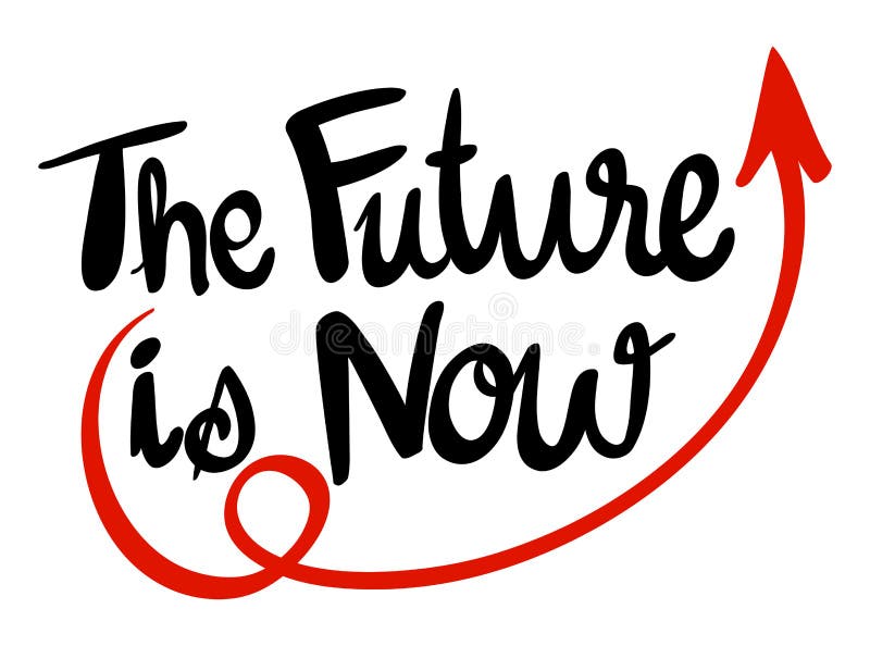 Arrow and word future stock illustration. Illustration of shadow - 32329111