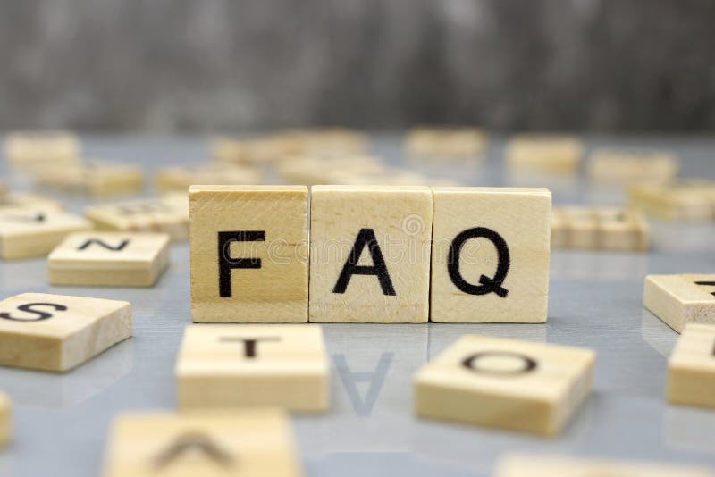Word Faq Made of Wooden Letters Stock Image - Image of speech ...