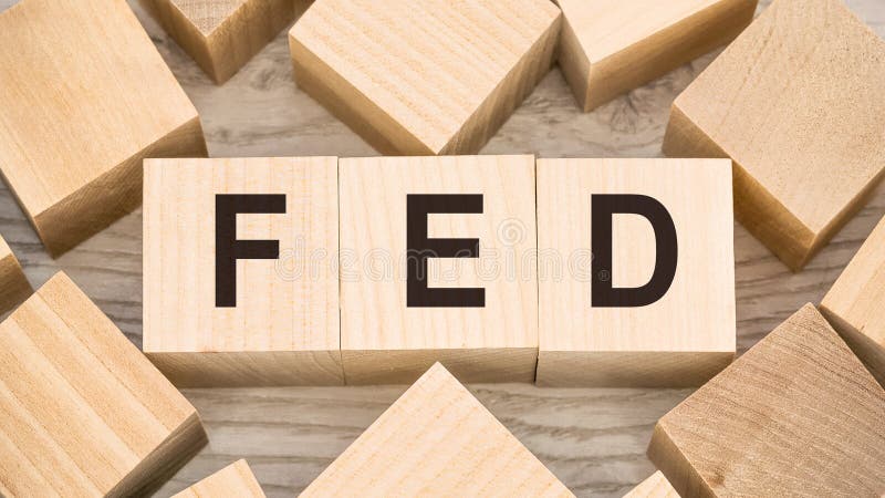 Word Fed Made with Small Wooden Cubes and Empty Details Stock Photo ...