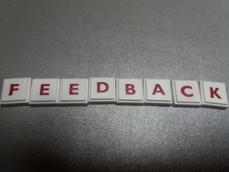 The Word Feedback Made from Tiles Stock Photo - Image of marketing ...