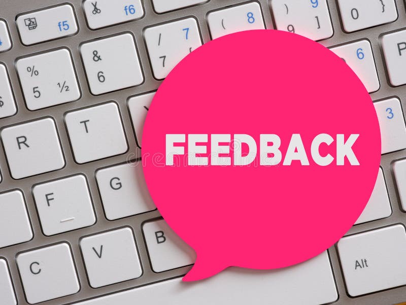 Word Feedback with Comic Balloons Background Stock Image - Image of ...