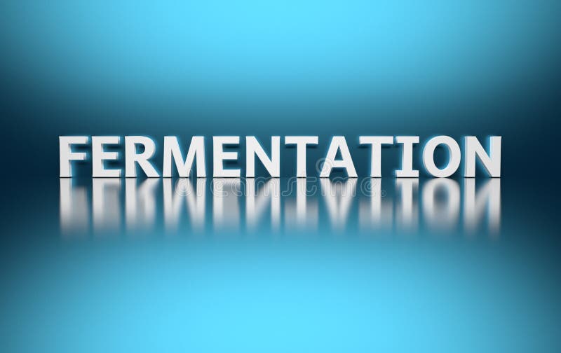 Word Fermentation on Blue Background Stock Illustration - Illustration ...