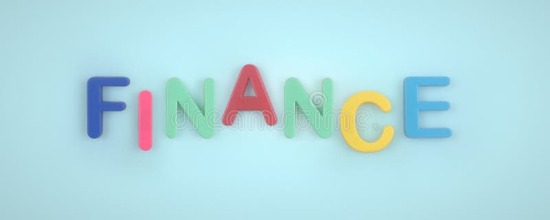 Word Finance Made of Letters Stock Image - Image of black ...
