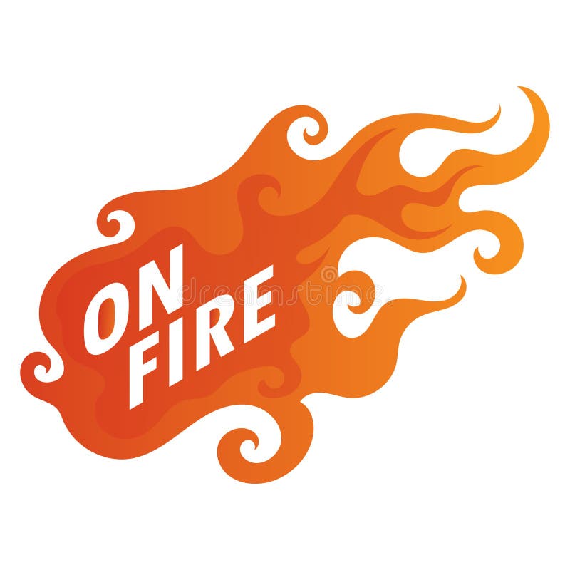 Word Fire. Vector Illustration Decorative Design Stock Vector ...