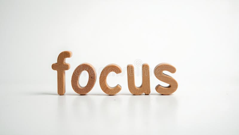 Word Focus Spelled with Sharpened Pencils on White Desk Stock ...