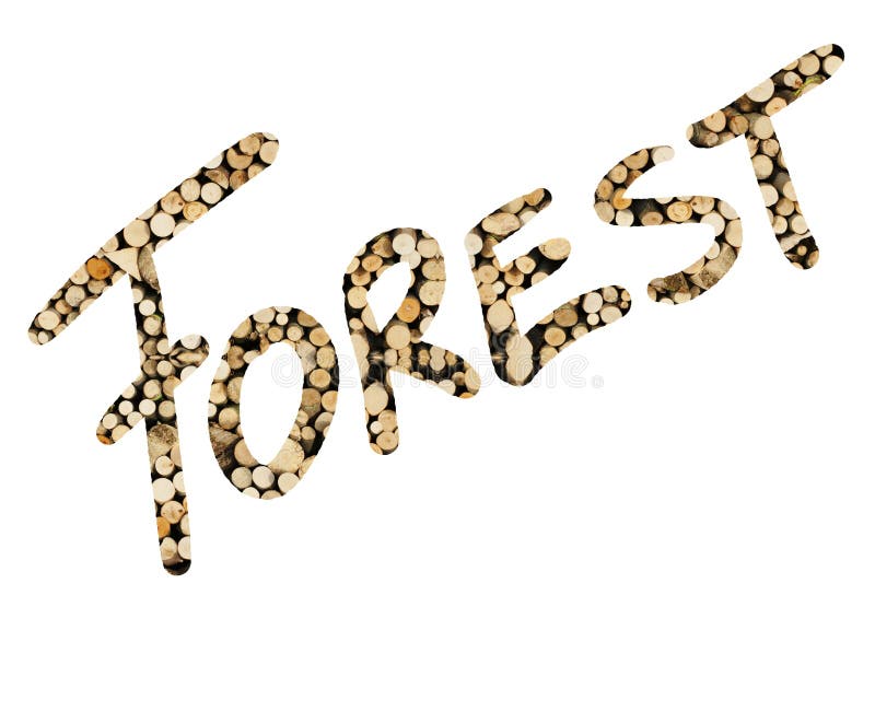 German Word Holz Filled with Wooden Piece Stock Photo - Image of nature ...