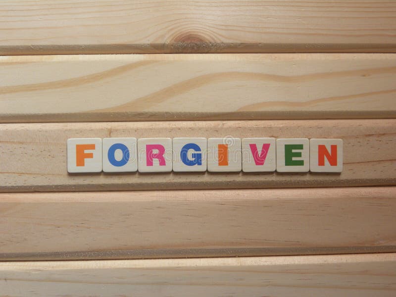 A Man With The Word Forgiven On His T-shirt Stock Image - Image of ...