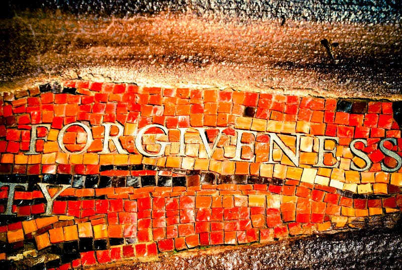 The Word Forgiveness in Mosaic Tile Stock Image - Image of word, wood ...