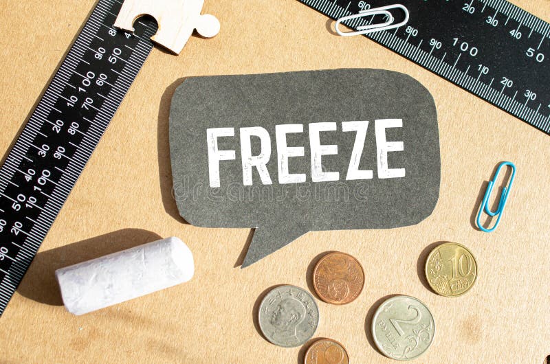 Word Freeze Made of Letters Made of Real Ice Stock Image - Image of ...