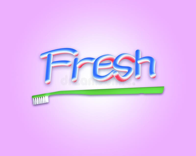 FRESH Written on Hot Air Balloon with a Blue Sky Background. Stock ...