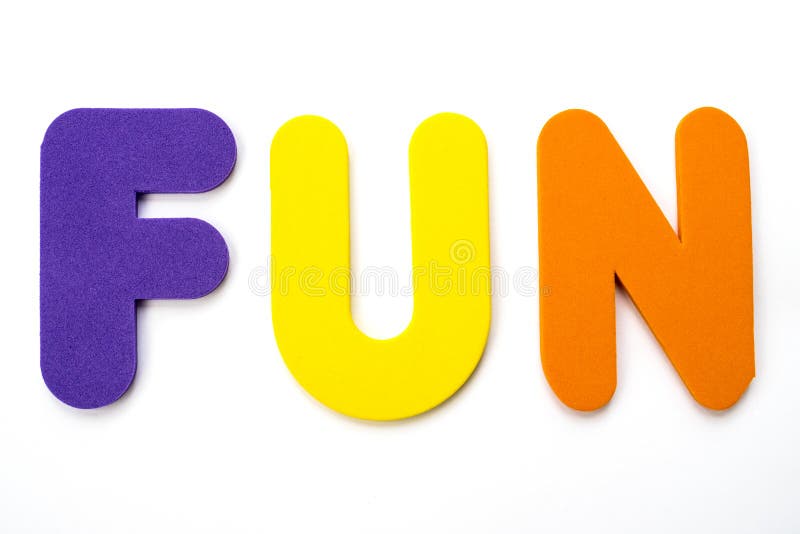 The word FUN stock photo. Image of cheerful, enjoyable - 118375062