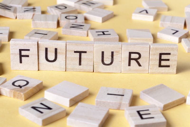 The Word of FUTURE on Building Blocks Concept Stock Photo - Image of ...