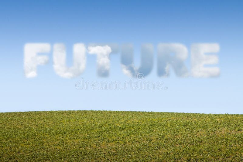 To the Future Written on the Road Stock Image - Image of message ...