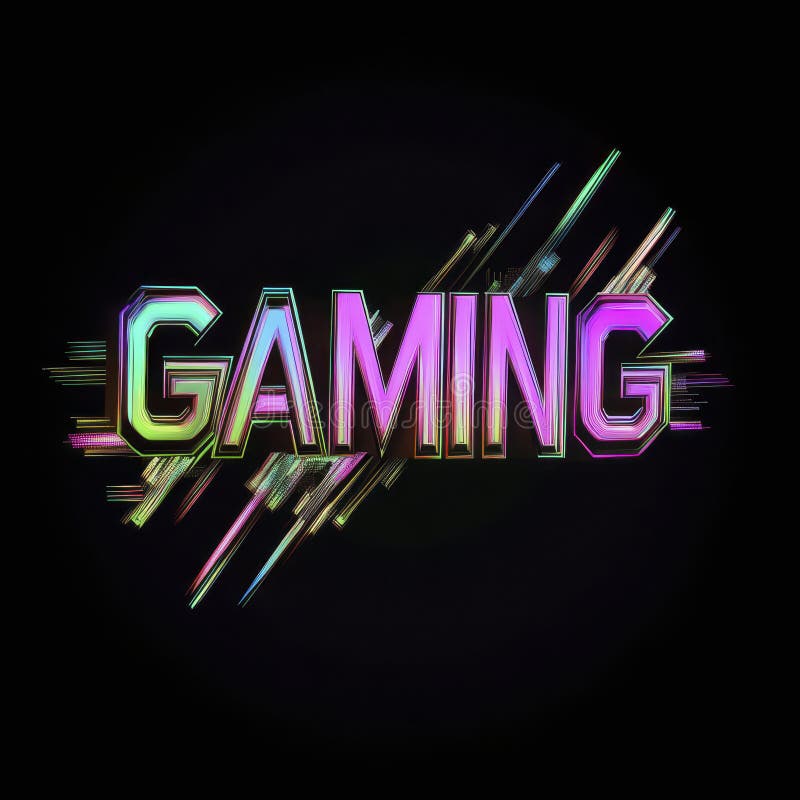 The Word GAMING in a Graffiti-style Font, with Spray Paint Effects and ...