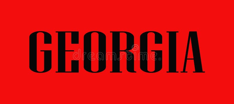 The Word Georgia on a Multi-colored Background Stock Illustration ...