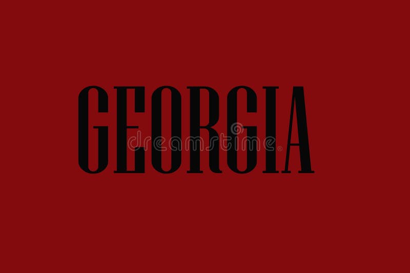 The Word Georgia on a Multi-colored Background Stock Illustration ...