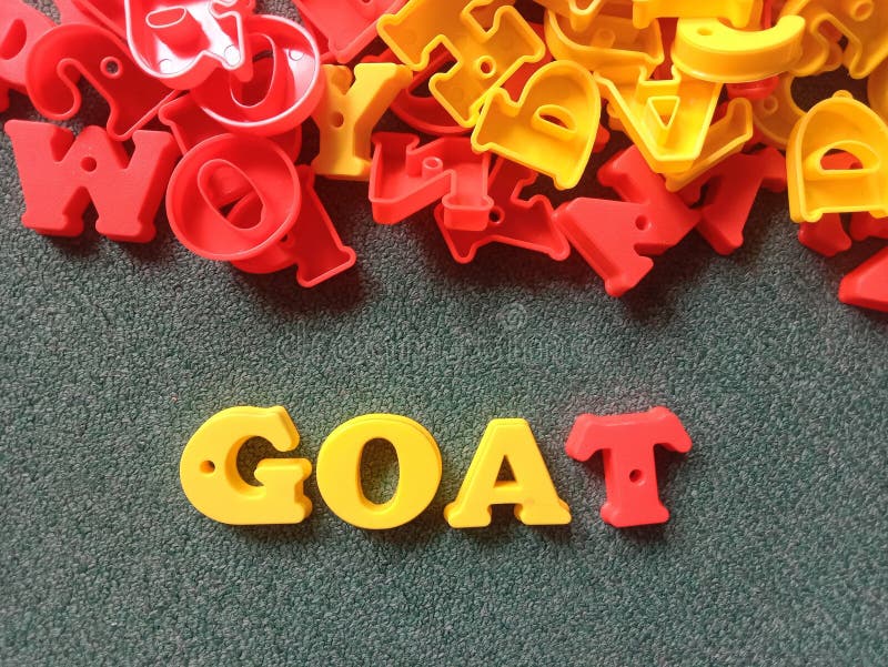 Goat on 3d Text Alphabet Template Design Stock Image - Image of ...