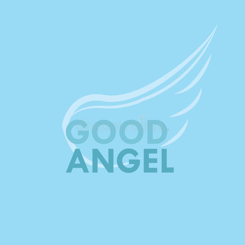 Word Good Angel. Vector Illustration Decorative Design Stock Vector ...