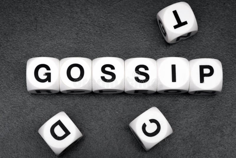The Word `gossip` Emphasized by a Magnifying Glass. Stock Image - Image ...