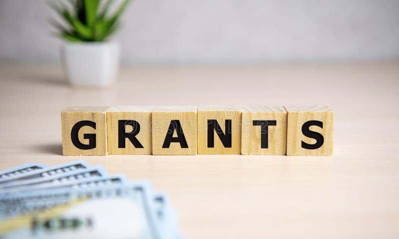 The Word of GRANTS on Building Blocks Concept Stock Image - Image of ...