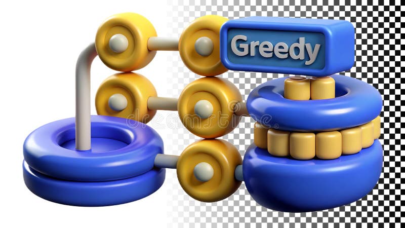 Greedy Text on Toy Blocks, Playful Message, and Word Game Png ...