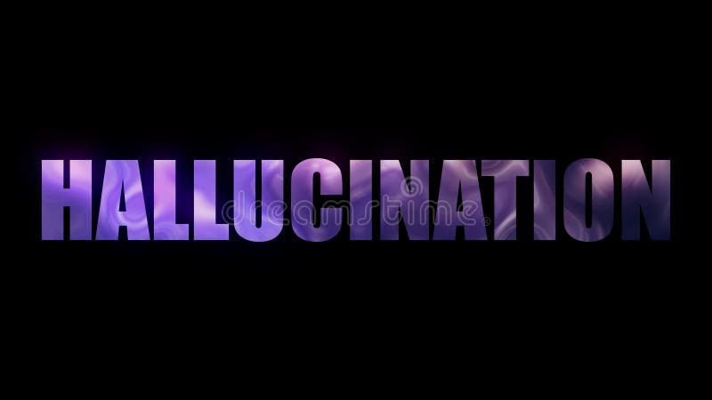 Word Hallucination of Letters with a Plasma Effect, 3d Rendering ...