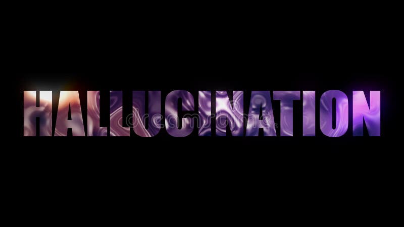 Word Hallucination of Letters with a Plasma Effect, 3d Rendering ...