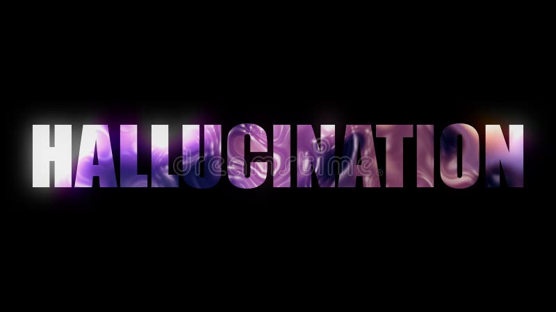 Word Hallucination of Letters with a Plasma Effect, 3d Rendering ...