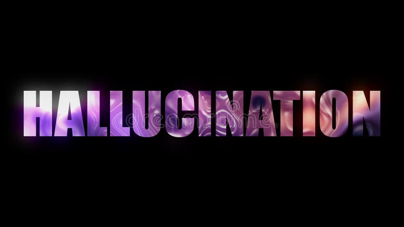 Word Hallucination of Letters with a Plasma Effect, 3d Rendering ...