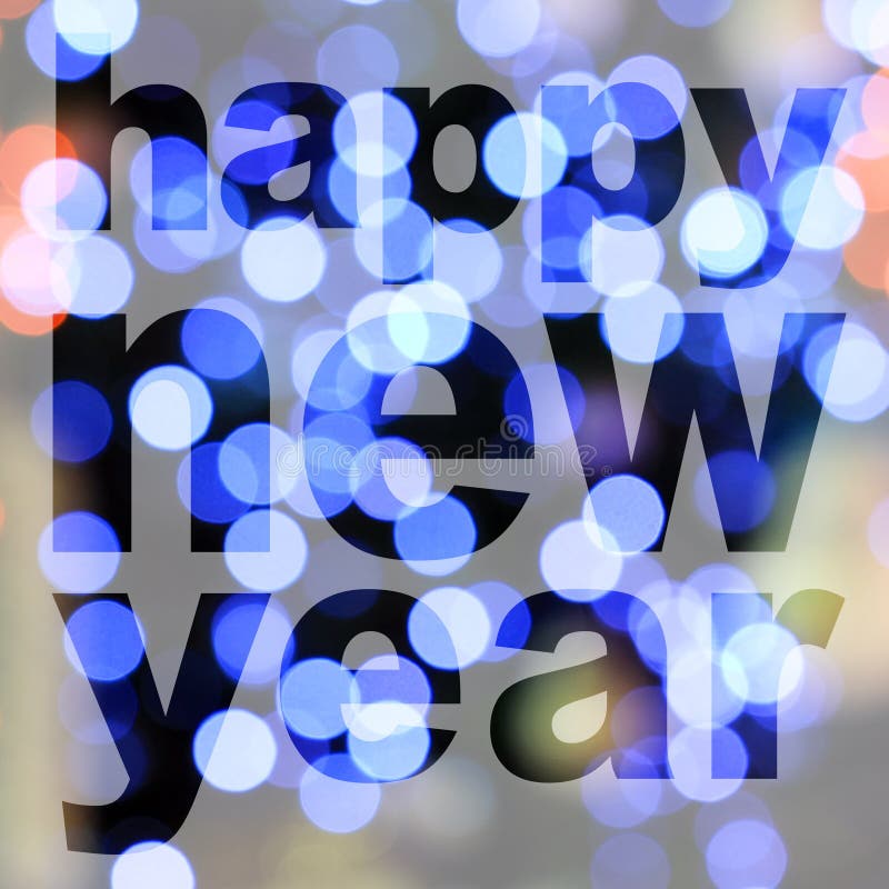 Word happy new year stock image. Image of phrase, word - 48265501