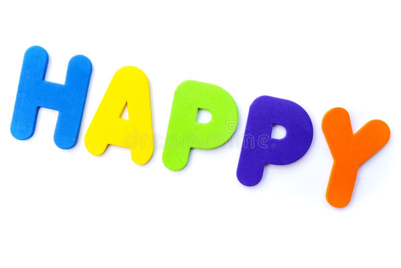 The word HAPPY stock image. Image of colourful, happy - 119290511