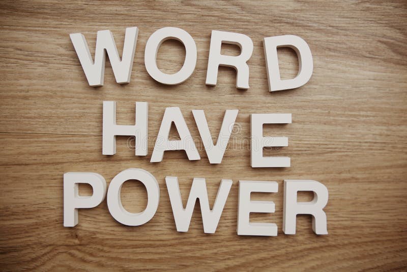 Word Have Power Alphabet Letters on Wooden Background Stock Image ...