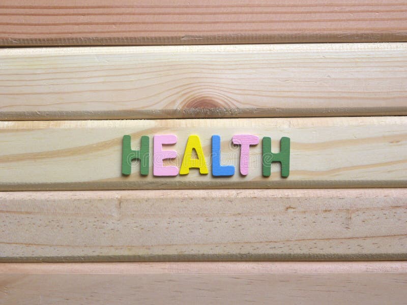 Word Health on wood stock photo. Image of decorative - 194775824