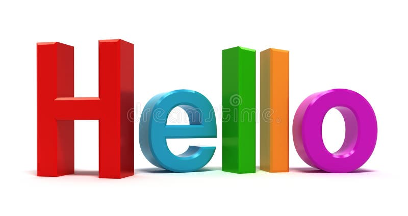 Word Hello Multicolor Stock Illustrations – 173 Word Hello Multicolor ...