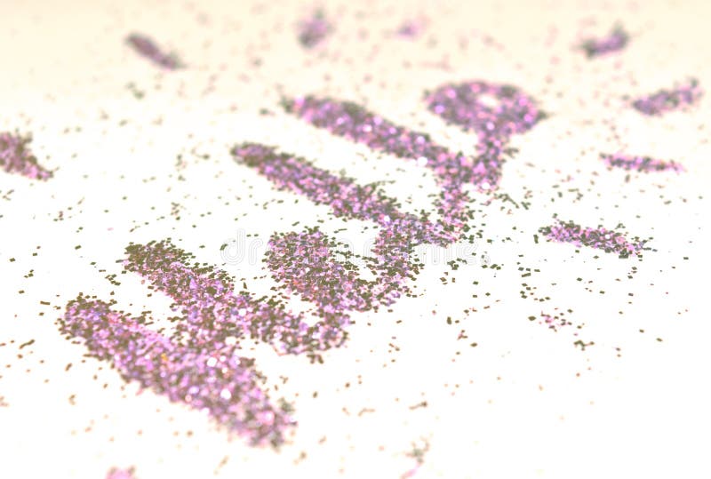 Word Hello of Purple Glitter Sparkle on White Background Stock Image ...